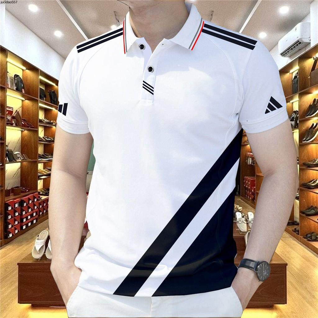 2026 New Year Summer Men's Casual Printed POLO Shirt Golf Sports POLO ...