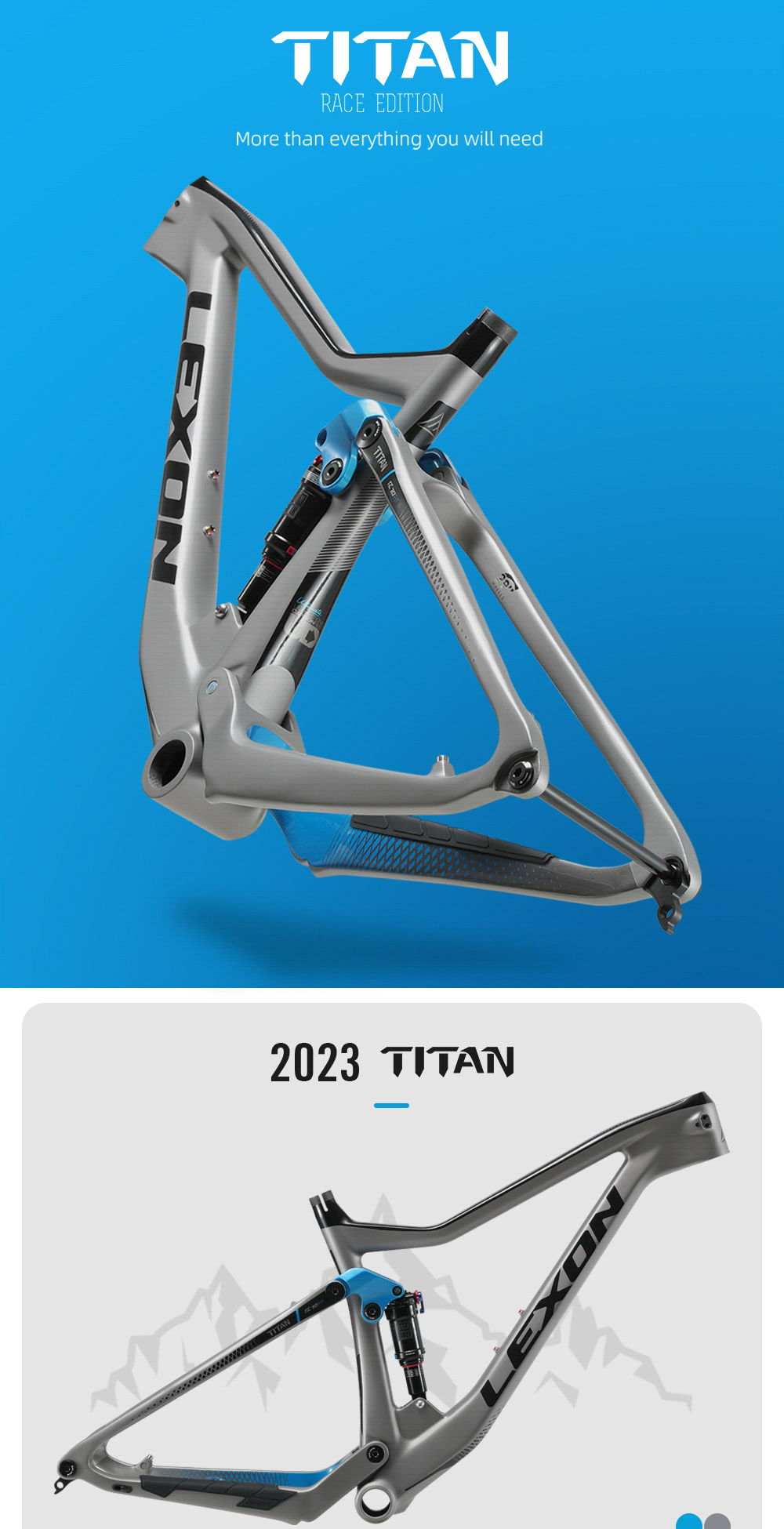 2025 LEXON XC Trial Cross country frame MTB Frame XC Bike Frames Carbon MTB Full Suspension 29 ...