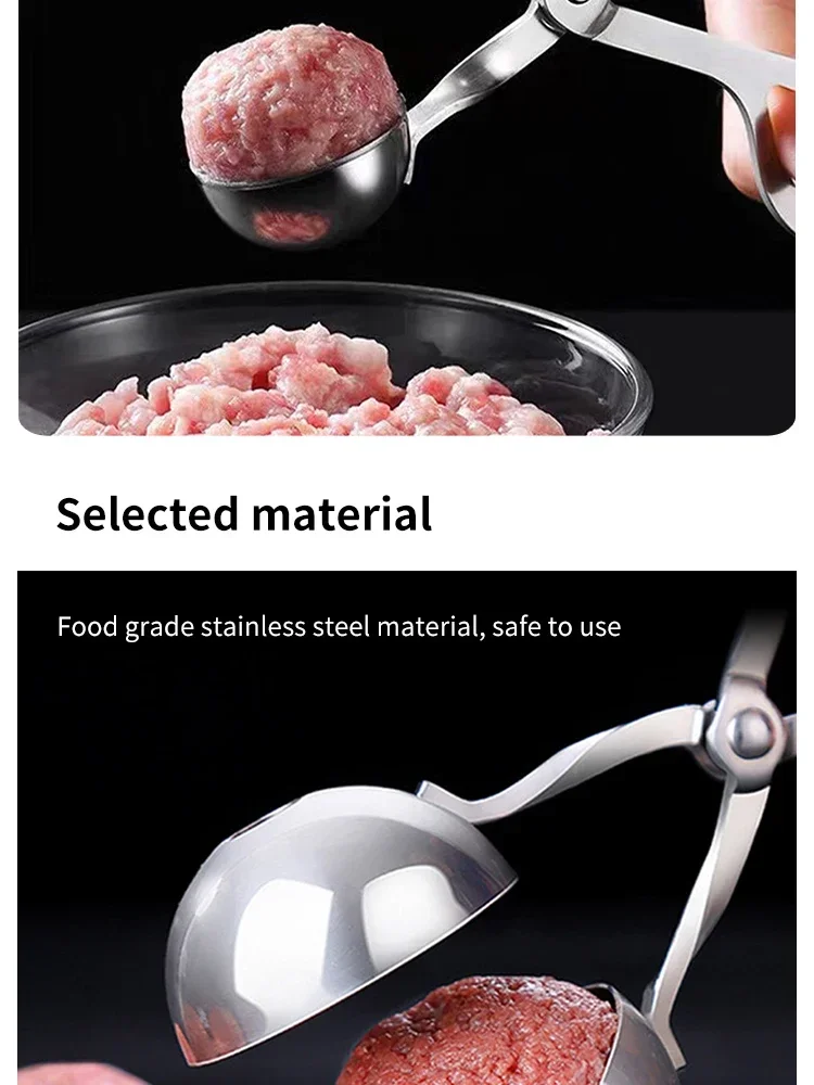 Stainless Steel Meatball Maker Fruit Rice and Vegetable Roll Mould ...