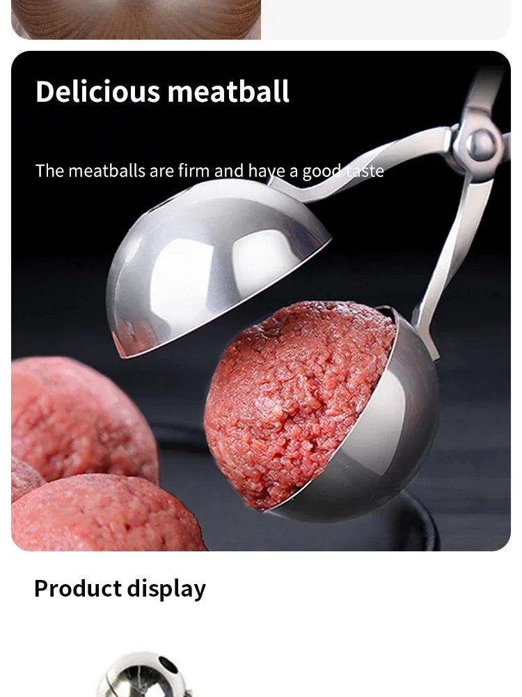 Stainless Steel Meatball Maker Fruit Rice and Vegetable Roll Mould ...