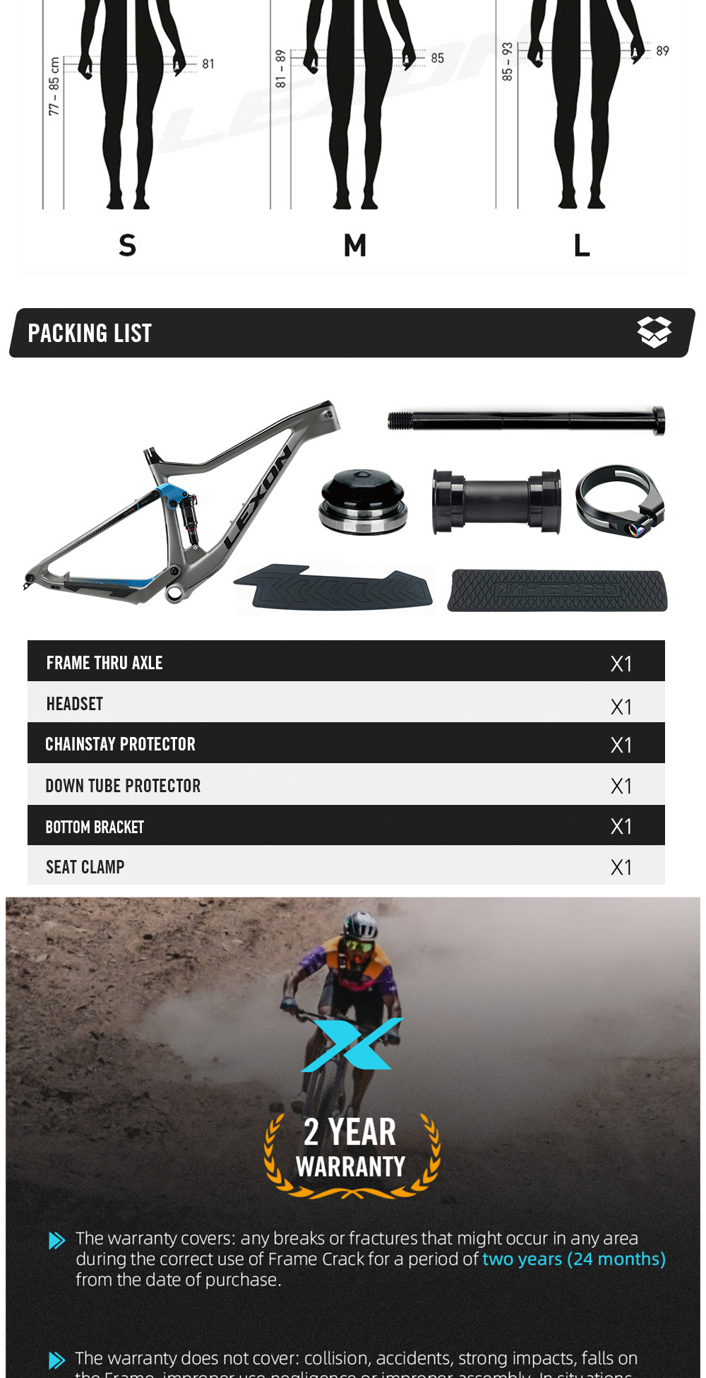 2025 LEXON XC Trial Cross country frame MTB Frame XC Bike Frames Carbon ...