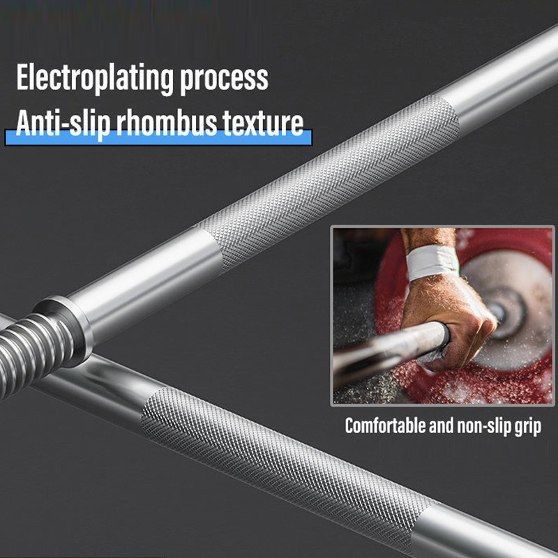 Olympic Barbell Bar 4ft/5ft/6ft/7ft EZ Curl Bar Stainless Steel Gym Bar ...