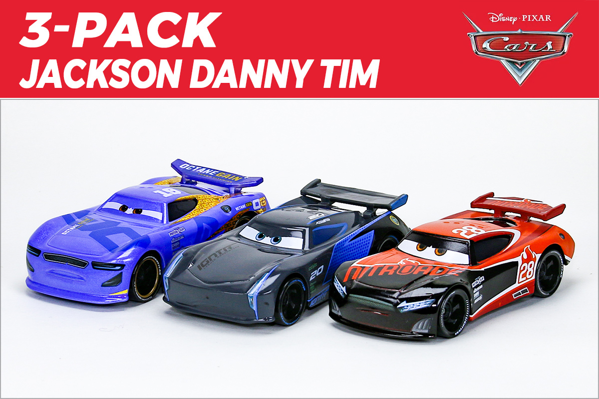 3-Pack Mattel Disney Pixar Cars 3 Jackson Storm Danny Tim Diecast Car ...