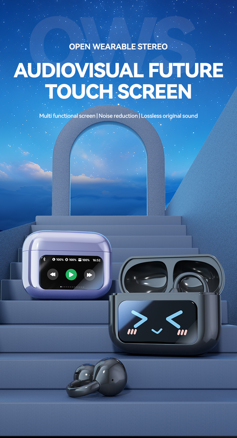 AOC-ACD3521 Wireless AI Bluetooth Headset Long Battery Life Noise Cancellation HIFI Sound ...