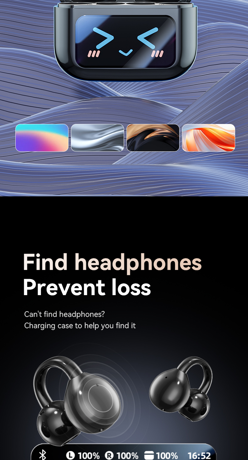 AOC-ACD3521 Wireless AI Bluetooth Headset Long Battery Life Noise Cancellation HIFI Sound ...