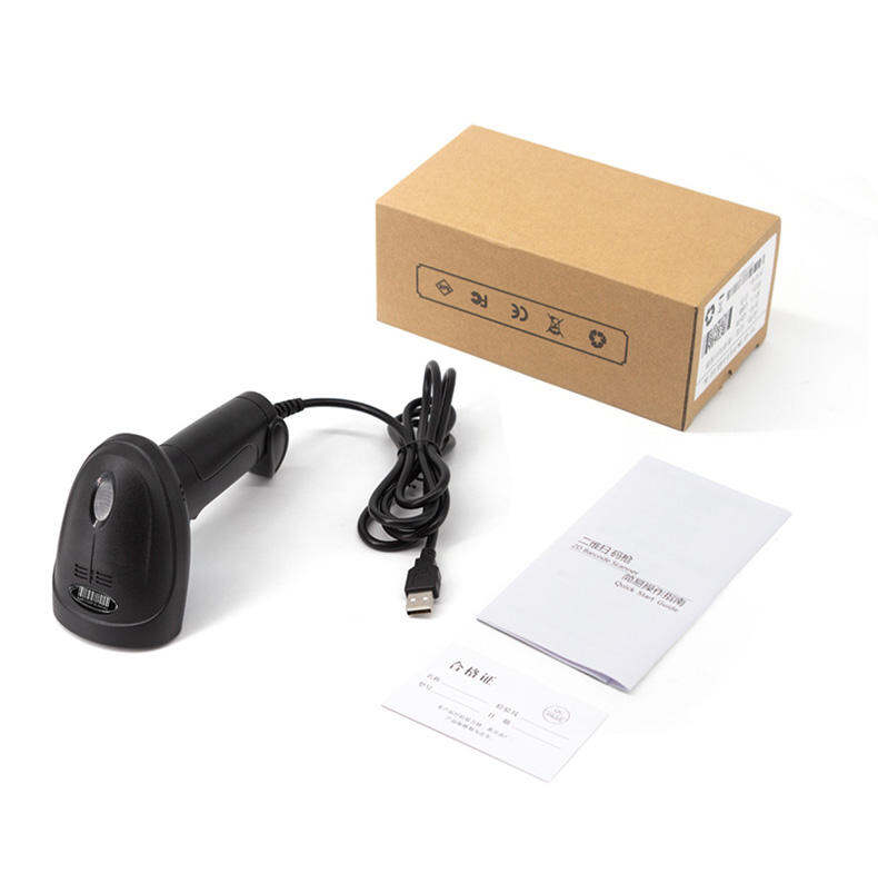 2.4G Wired Bluetooth Barcode Scanner 1D/2D Handheld bar code scanner ...