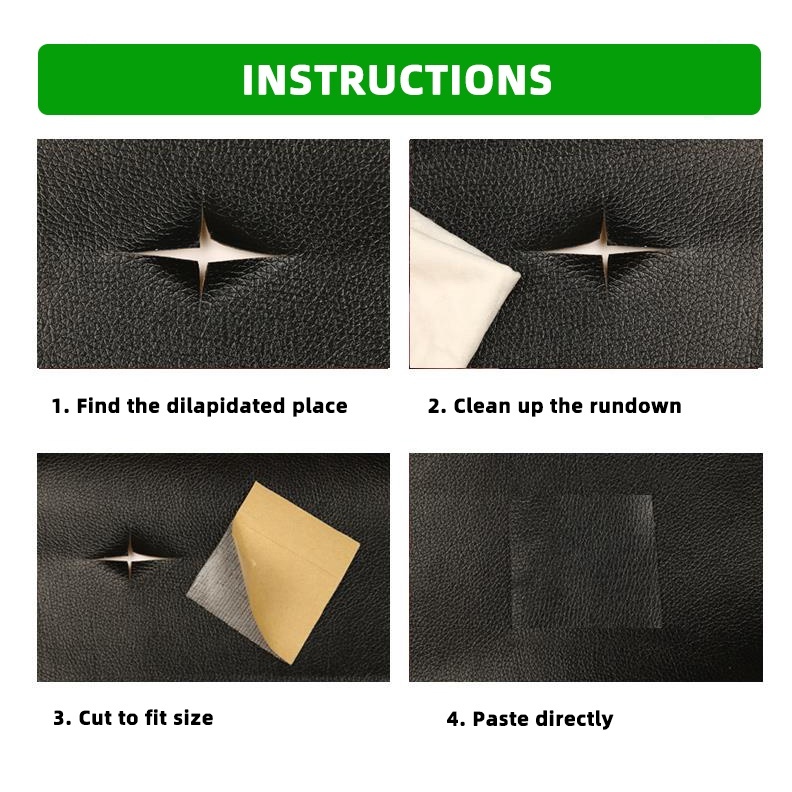 Self Adhesive Leather No Ironing Leather Repair Patch Pu Fabric Leather ...