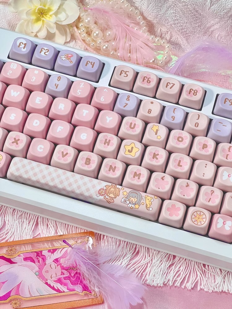 Versatile Sakura Limited Edition Mechanical Keyboard Keycap Thermal ...