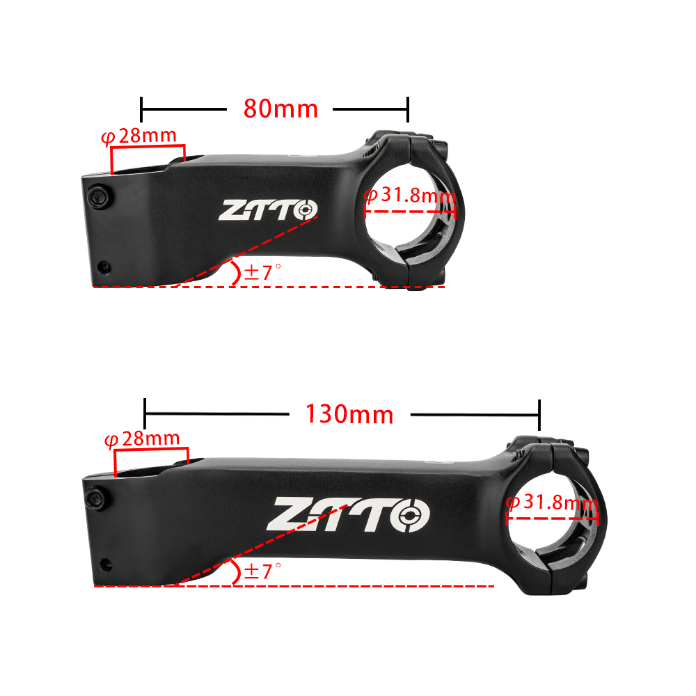 ZTTO MTB Internal Cable Routing Stem Road Bike 80/90/100/110/120/130mm ...