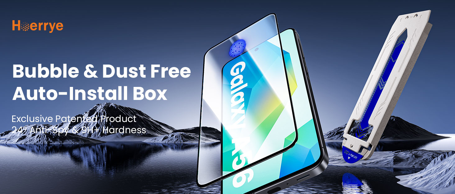 WSKEN Full Cover Tempered Glass For Samsung Galaxy A55 A56 HD/Privacy ...