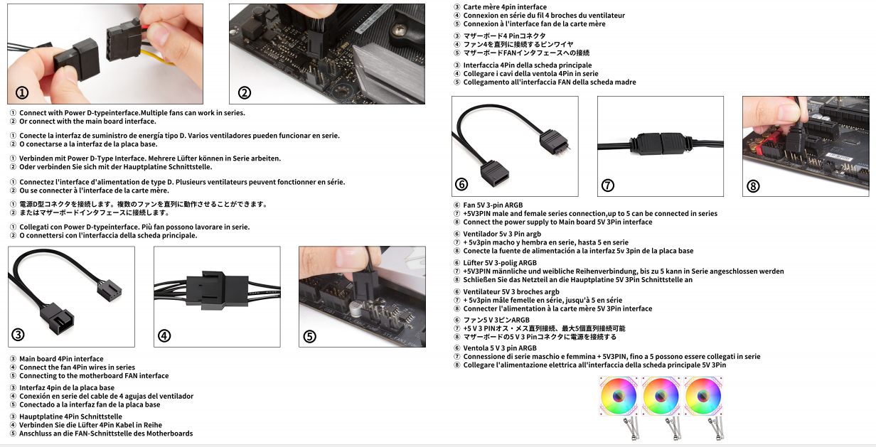 New Argb Prism 4pro Laptop Fan Controller - PC Case Heat Dissipation ...