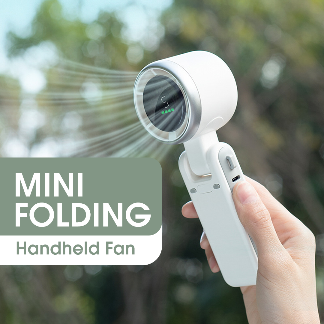 NSS High Speed Turbo Mini Fan Handheld Portable Foldable Strong Wind ...