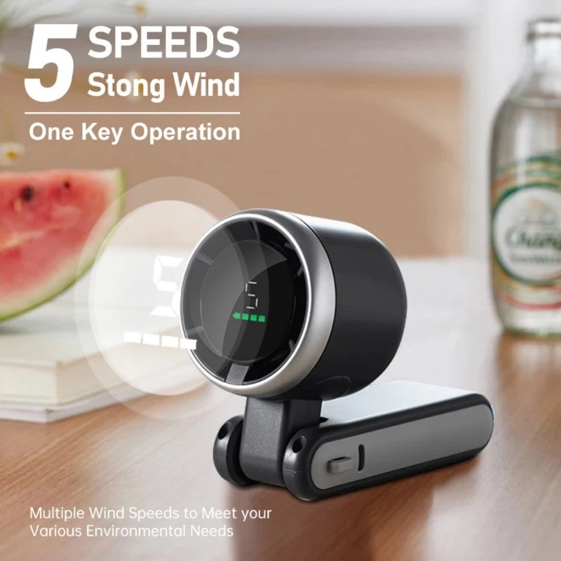 NSS High Speed Turbo Mini Fan Handheld Portable Foldable Strong Wind ...