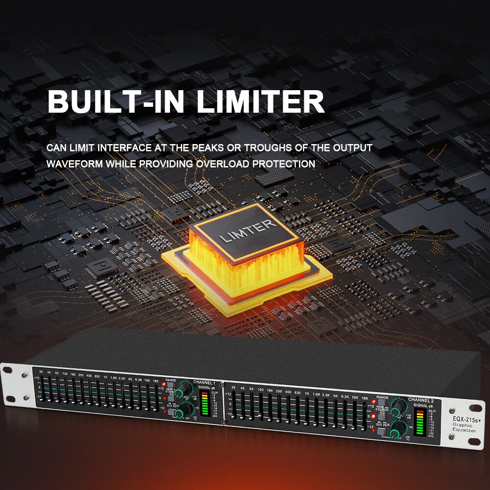 EQ215S New Active Balanced Dual 15 Band Graphic Equalizer Power ...