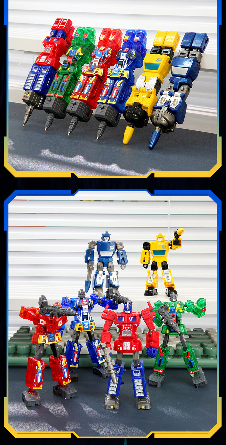 2025 New Transformers Optimus Prime Bumblebee Transforming Robot Pen ...