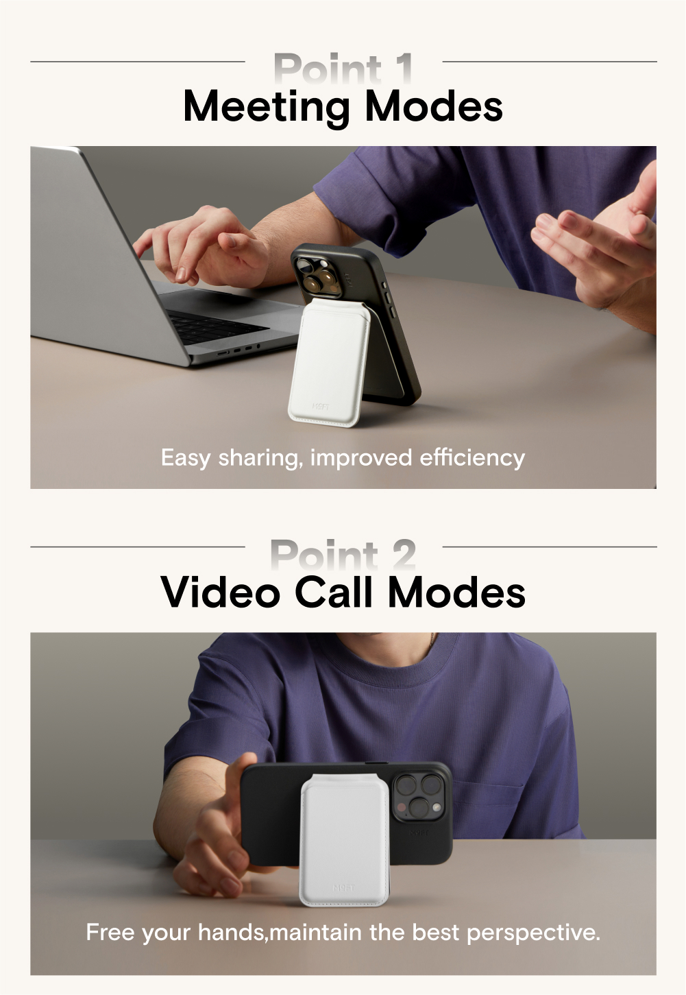 MOFT Flash Wallet Phone Stand With Magnetic Compatible MOVAS™ Wallet ...