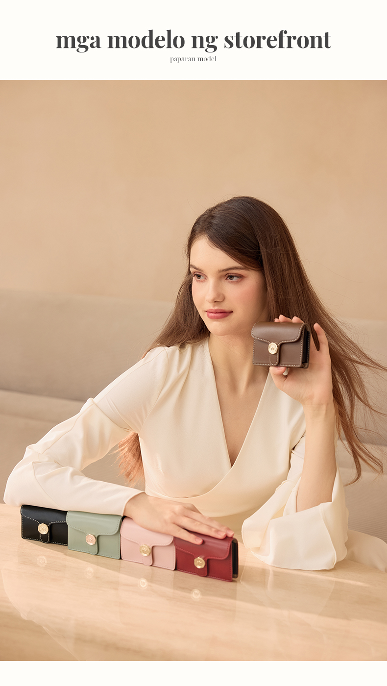 MOSSDOOM Women's Bag Bria Wallet Simple Elegant Portable Card Holder ...