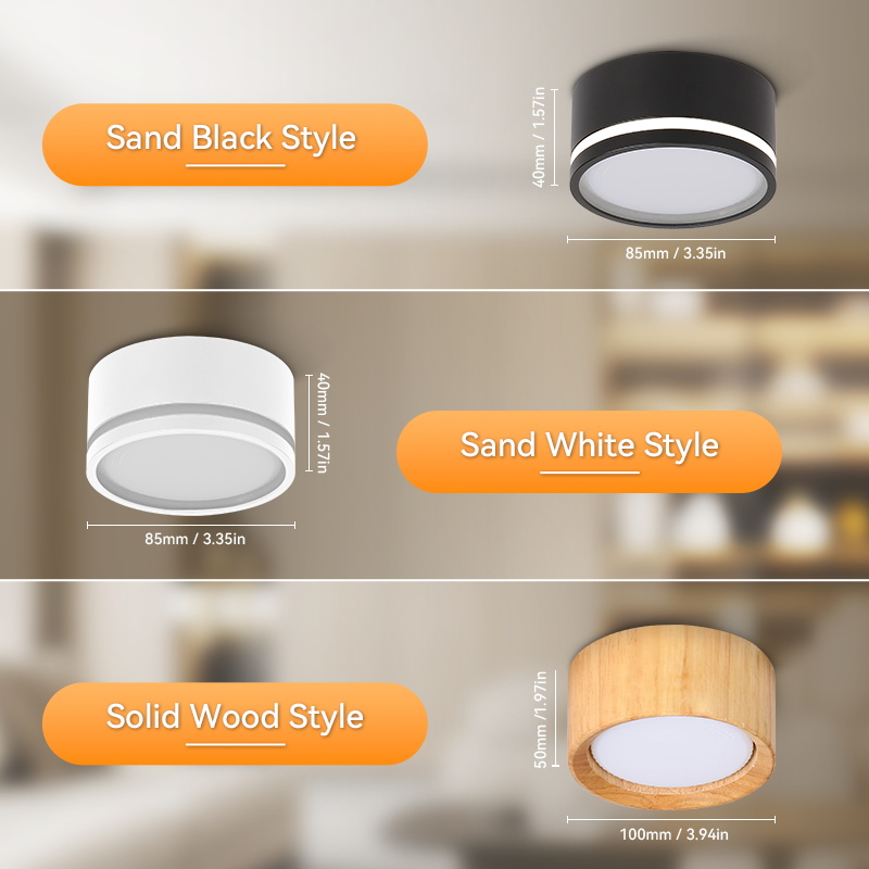 Led Downlight Pin Light Tri-color Ceiling Light Replaceable Bulb GX53 ...