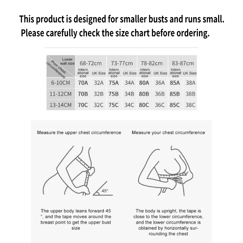 Lift & Push-Up Bra for Small Busts - Anti-Sagging, Side-Smoothing ...