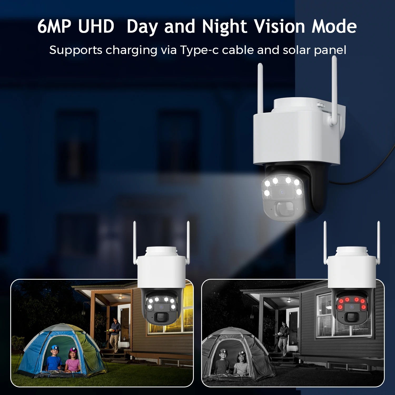 YOOSEE T2 Solar CCTV Outdoor Waterproof AOV built-in 4G SIM Card Two ...