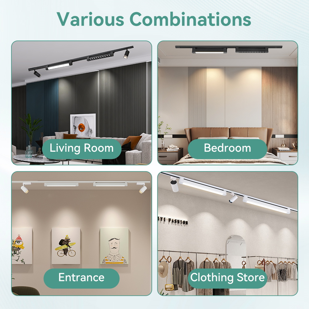 Linear Track Light Bar 12W 20W 30W 40W COB Track Lights Spotlight ...