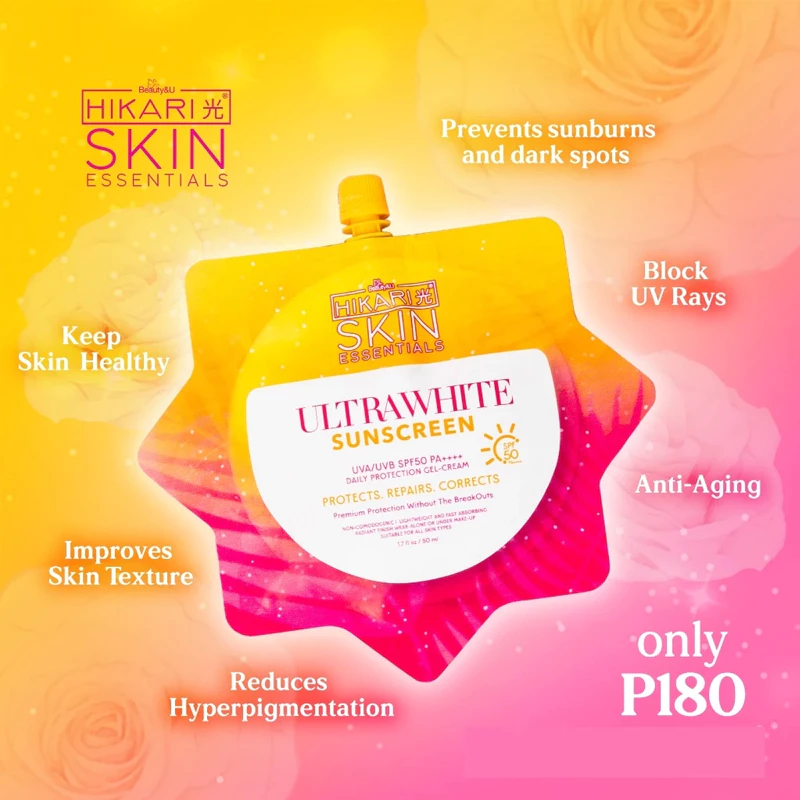 HIKARI Ultra White Sunscreen Whitening Wear Sun Screen Sunblock ...
