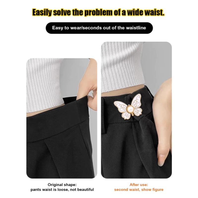 Adjustable Butterfly Waist Button For Waist Tightening Of Jeans Skirts ...