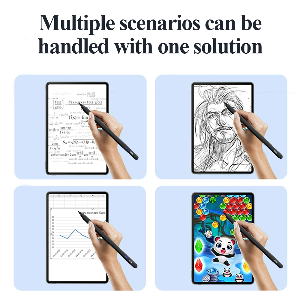 Universal Black Capacitive Stylus Pen for iPad, Android & iOS Tablets, and Mobile Phones ...