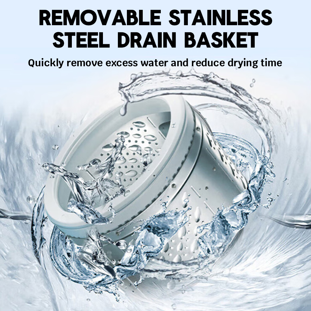 HOMEFUN 9KG Washing Machine Fully Automatic MINI Washing Machine with ...