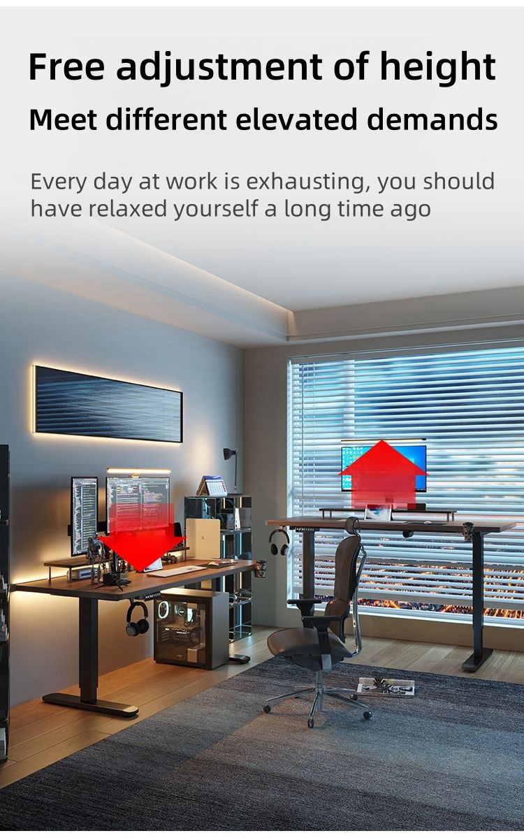 Electric Standing Desk Adjustable Height Computer Table Lifting ...