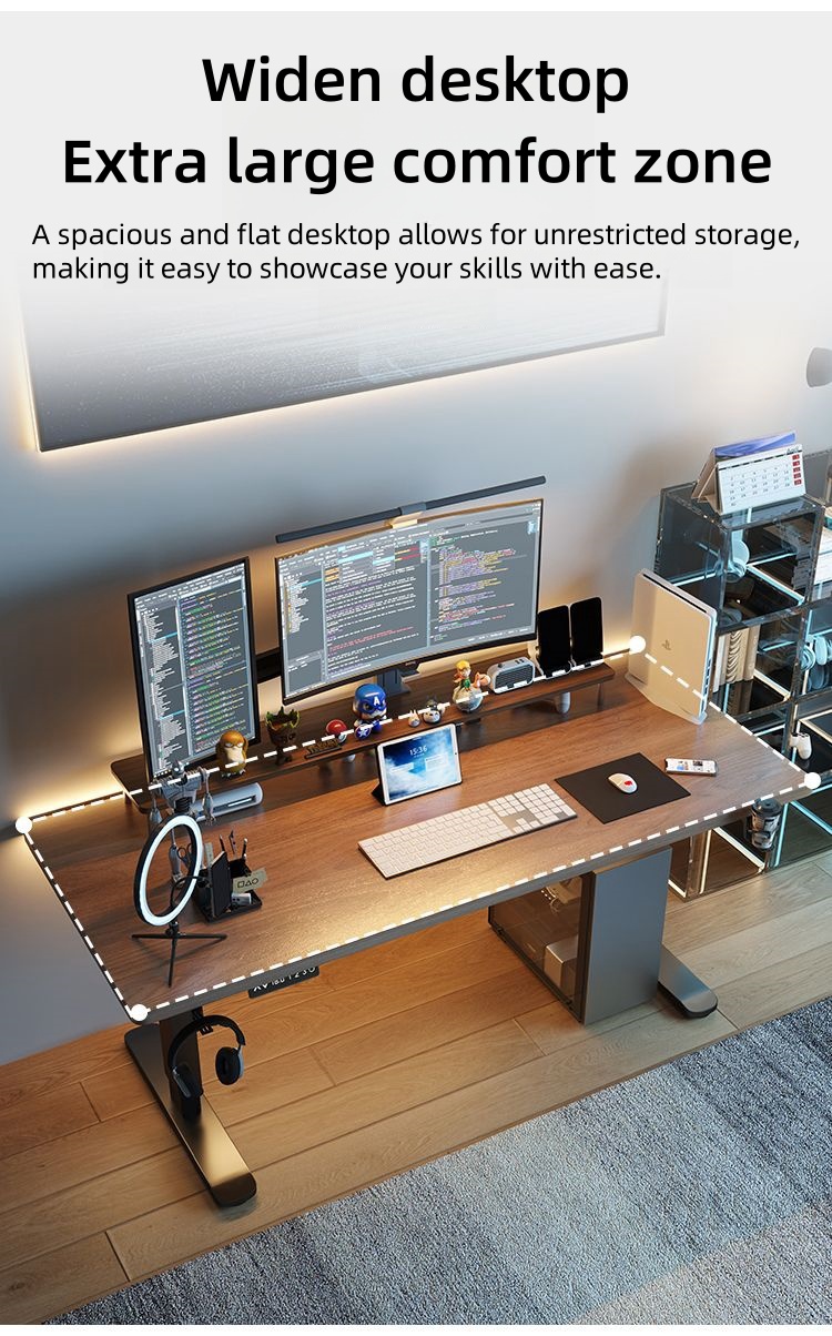Electric Standing Desk Adjustable Height Computer Table Lifting ...
