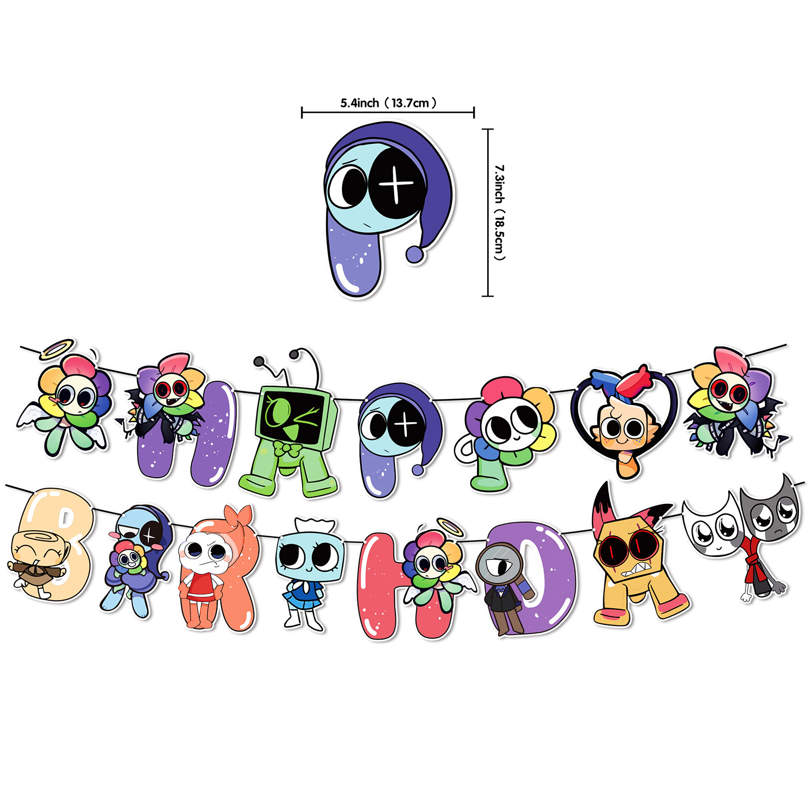 Dandy's World Game Themed Birthday Party Decoration Kids Banner Cake ...