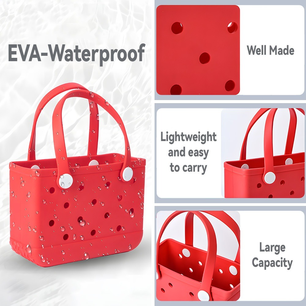 Waterproof EVA Rubber Tote Beach Bags for Women - Women's Advanced Handbags Large Tote Bags ...
