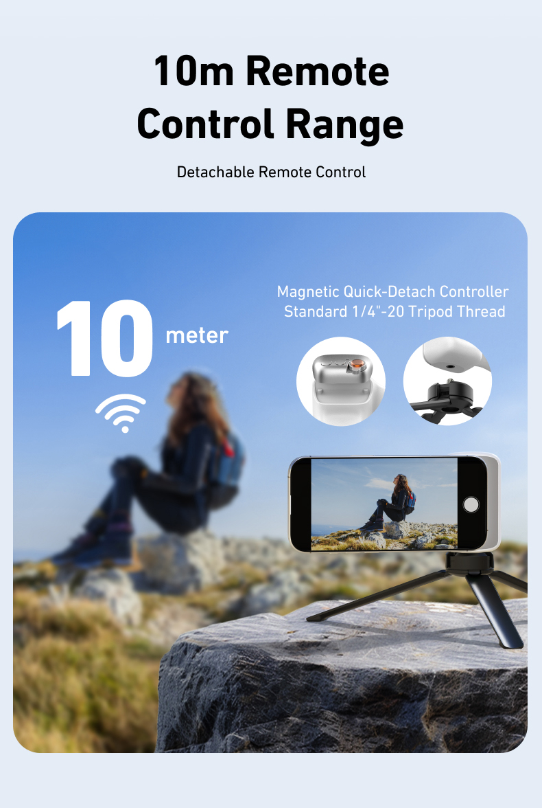 TELESIN Magnetic Phone Holder Camera Hand Grip Phone Aid Remote Control ...