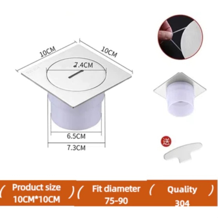 【24H SHIP】Floor Clean Out SUS-304 Stainless steel Heavy Duty | Shopee ...