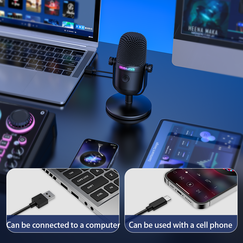 Onikuma M830 Color RGB USB Capacitor Wired Gaming Noise Reduction ...