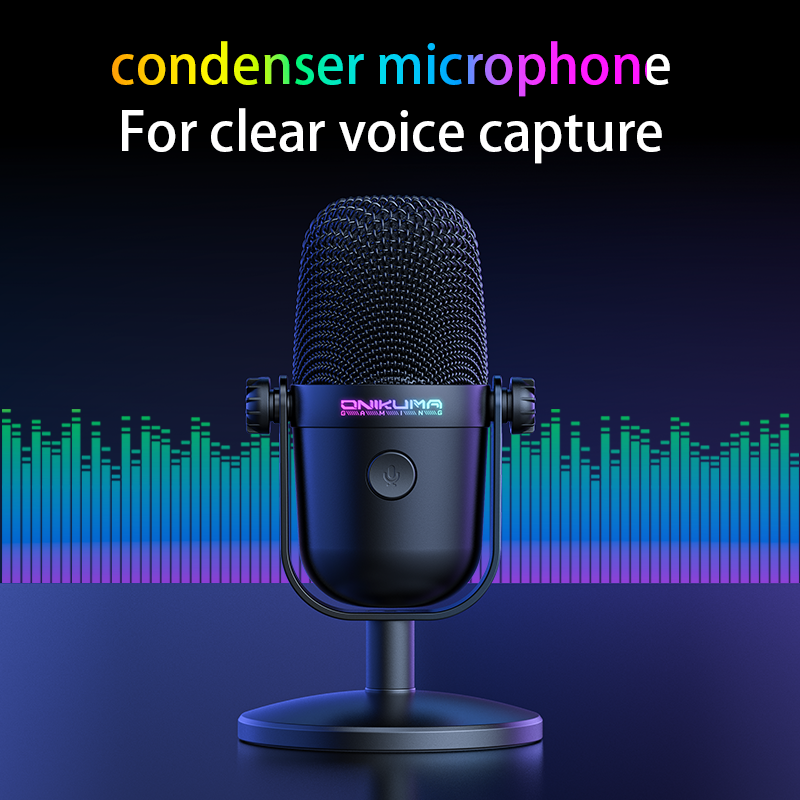 Onikuma M830 Color RGB USB Capacitor Wired Gaming Noise Reduction ...