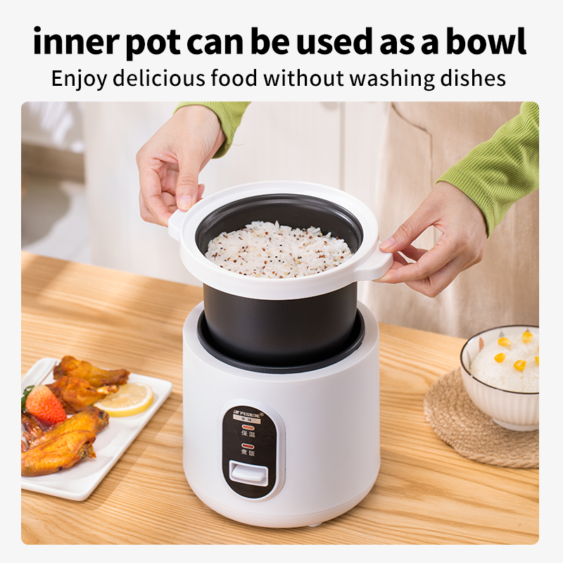 Multifunctional Electric Cooker 1.2L Mini Rice Cooker Non-Stick Inner ...