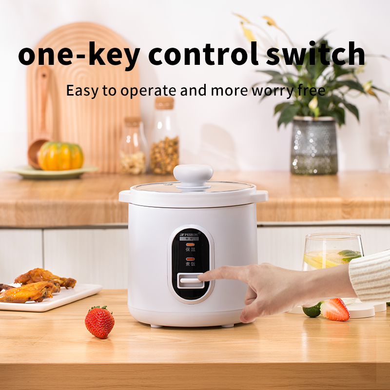 Multifunctional Electric Cooker 1.2L Mini Rice Cooker Non-Stick Inner ...