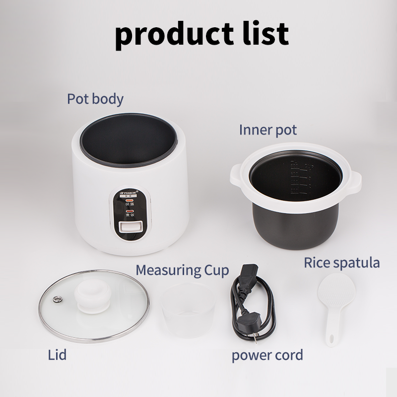 Multifunctional Electric Cooker 1.2L Mini Rice Cooker Non-Stick Inner ...