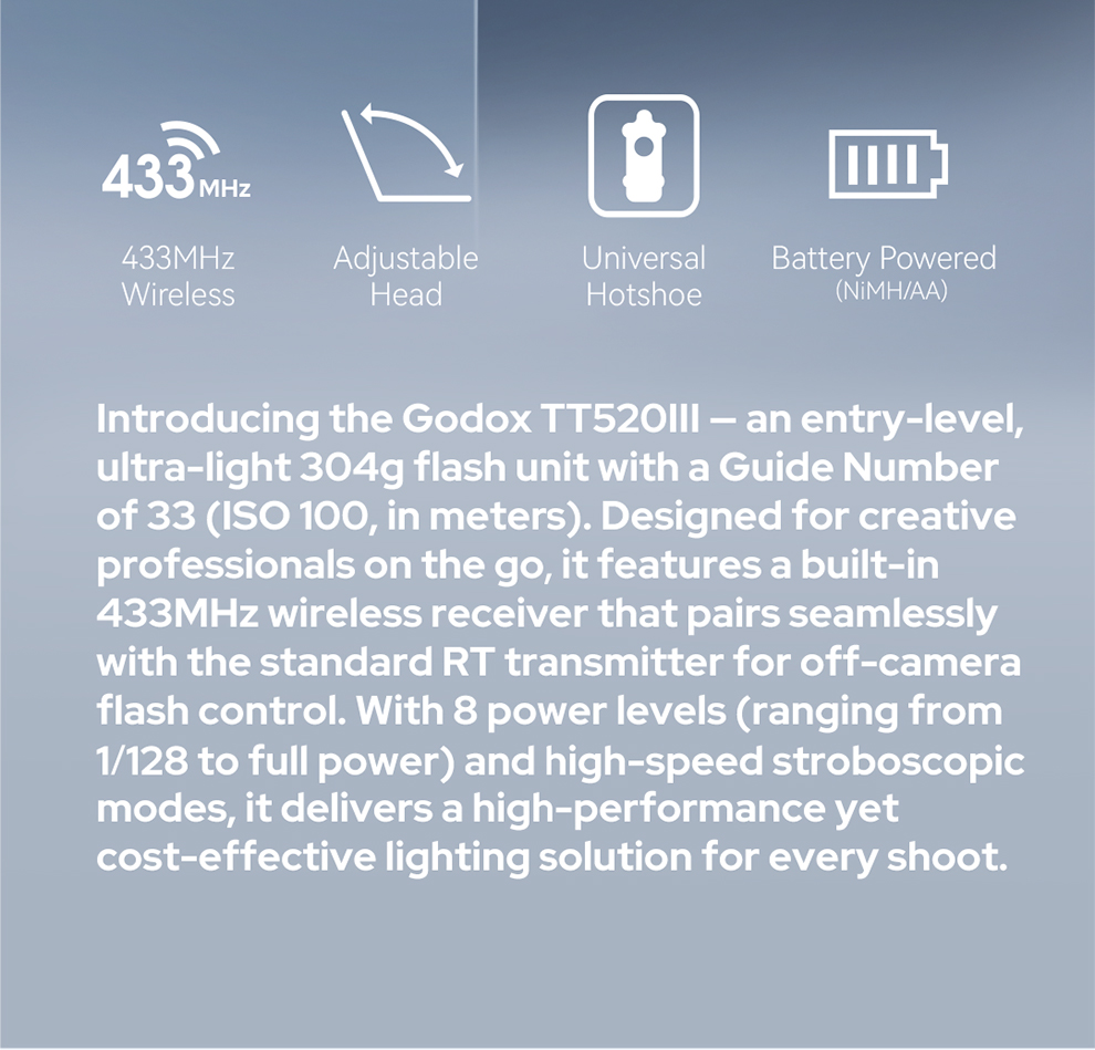 Godox TT520III Universal Camera Flash Electronic Speedlite Wireless ...