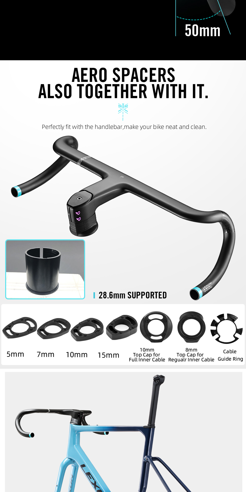 Lexon GFE Ultralight Full Carbon Gravel Bike Frame Race-Ready for ...