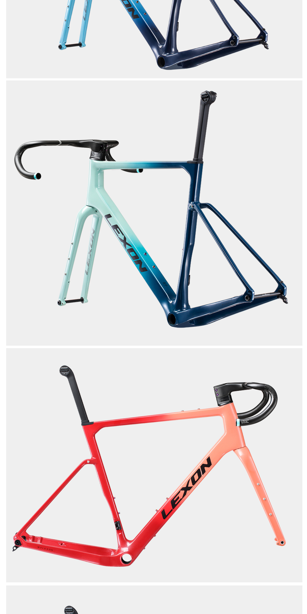 Lexon GFE Ultralight Full Carbon Gravel Bike Frame Race-Ready for ...