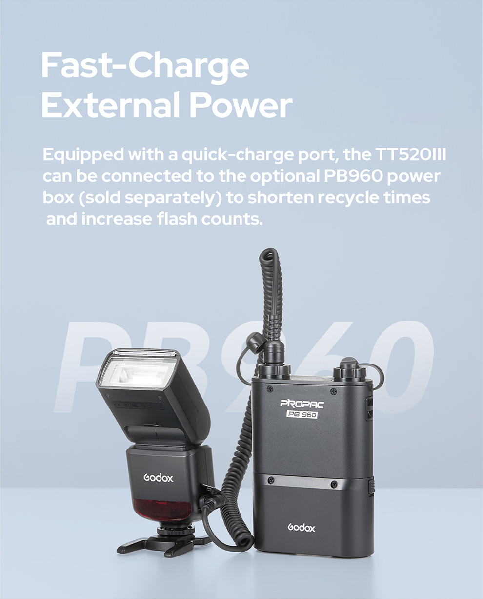 Godox TT520III Universal Camera Flash Electronic Speedlite Wireless ...