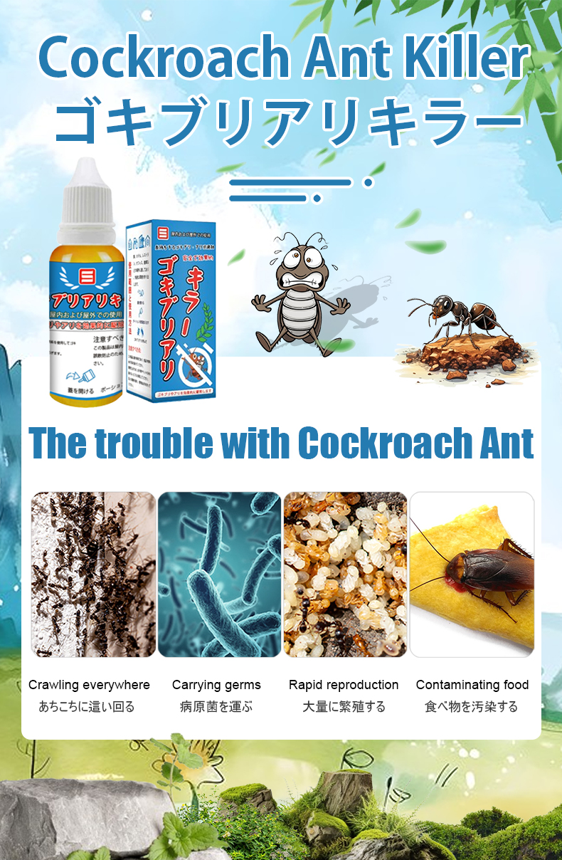 No ants No roaches BS Liquid ant bait Ant killer liquid Roach killer ...