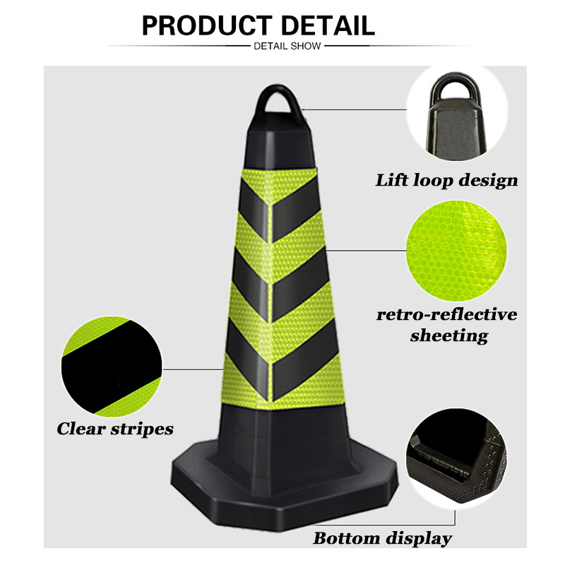 60/72/75CM Portable Safety Cone Flexible Collapsible Multi Purpose Pop ...