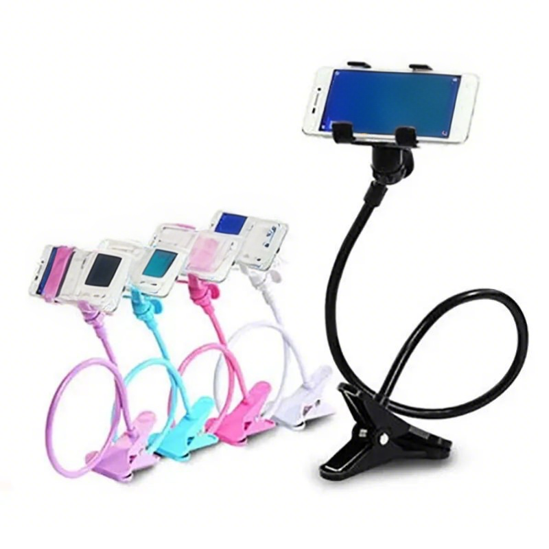 Universal Gooseneck Phone Stand - 360° Adjustable Long Arm with Bedside ...