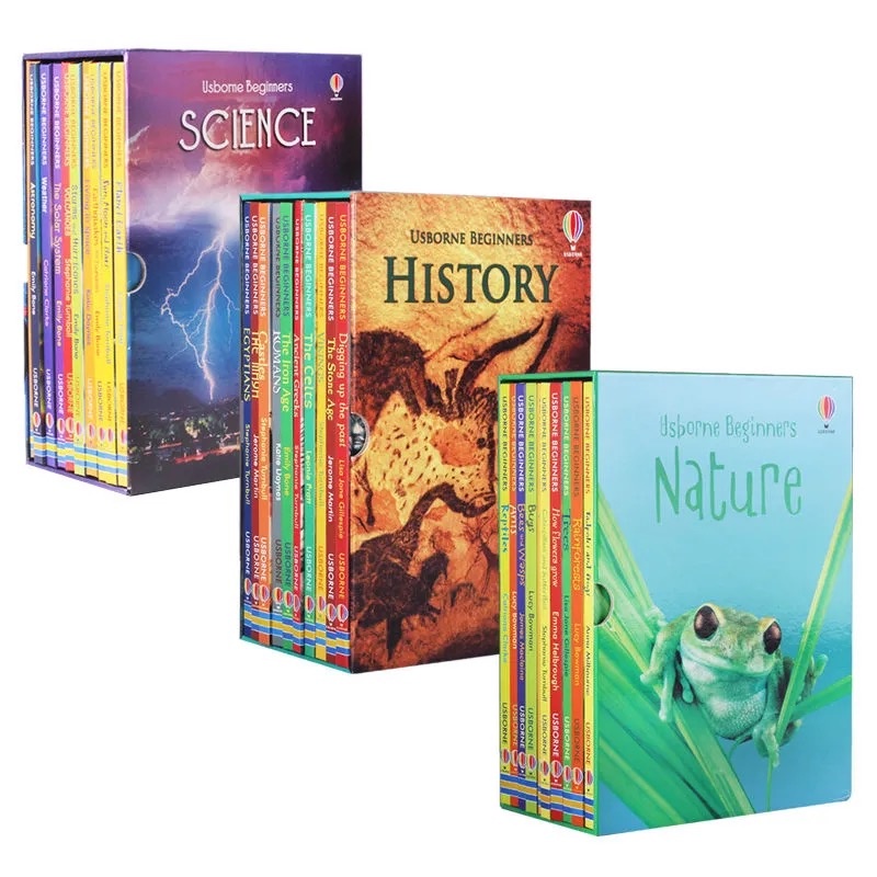 COD 10books Hardcover Books in Box Usborne Beginners History, Nature ...