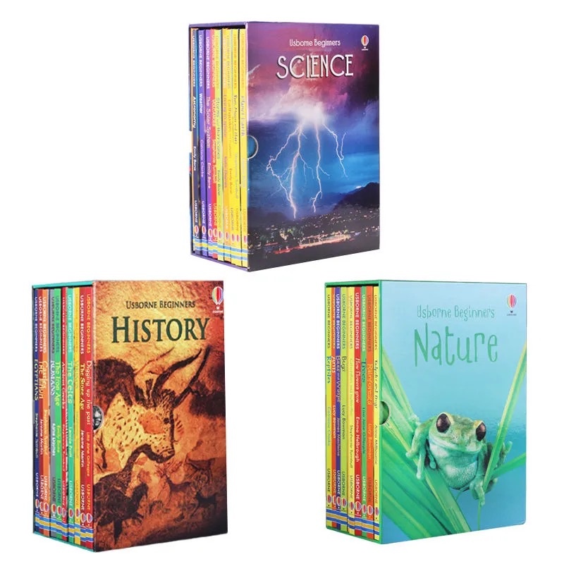 COD 10books Hardcover Books in Box Usborne Beginners History, Nature ...