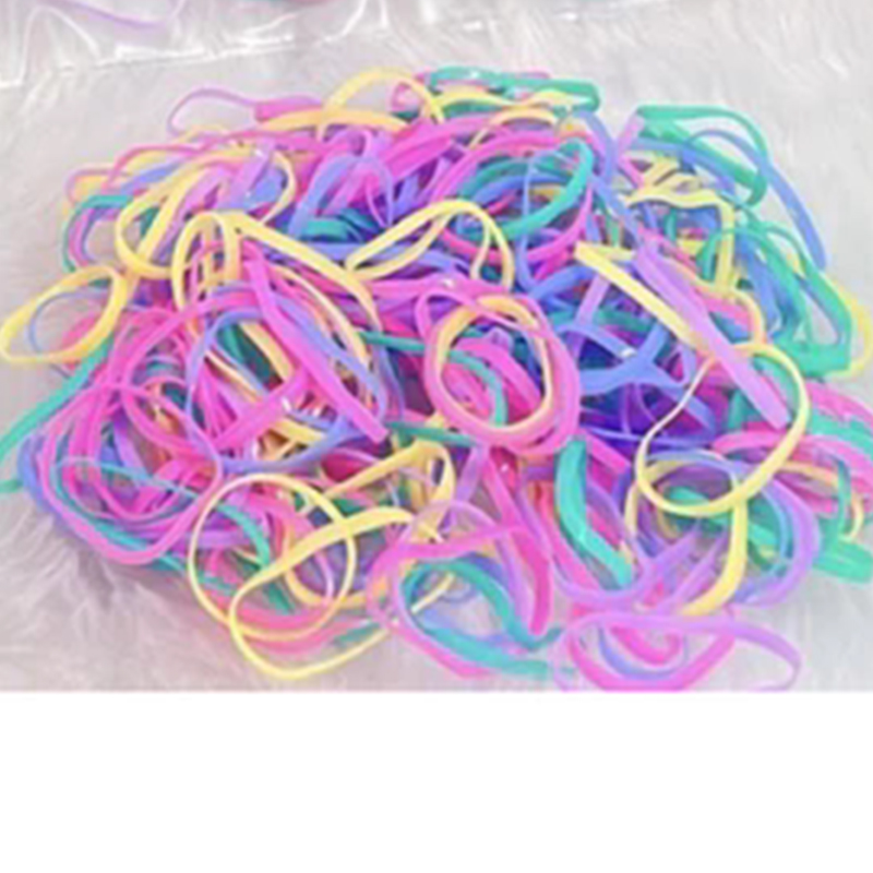 500pcs Colorful Silicone Hair Bands for Kids - Stretchy and Fun Hair ...